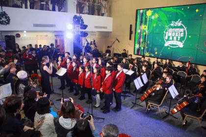 Christmas Festivities Abound at YCIS Puxi 'Music & Art Mosaic'
